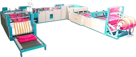 AUTOMATIC ONION BAG SERVO MOTOR CUTTING , FOLDING AND SEWING MAKING MACHINE